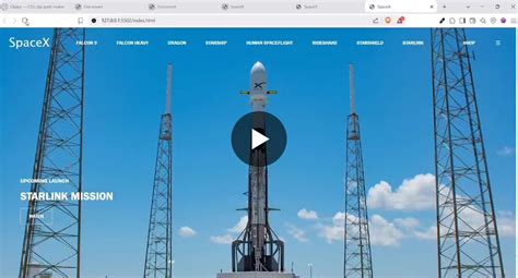 Spacexclone Frontenddevelopment Html Css Webdesign Animations Satakshi Vaidhy