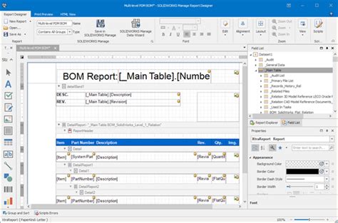 Creating Reports For Records In Solidworks Manage Goengineer