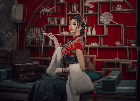 红蝶·十三娘cos 第五人格 小米游戏中心