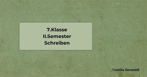 Німецька мова 7 клас НУШ другий семестр підсумкова робота з письма група результатів 4 ГР 4