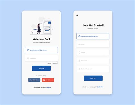 App Log In Ui Design Behance