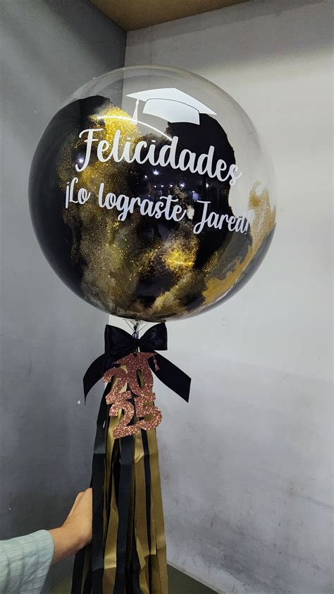 Globo Burbuja Felicidades Graduado 👨‍🎓 Globos Burbuja Globos