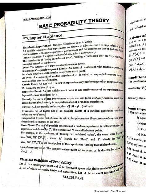 Basic Probability Theory Pdf