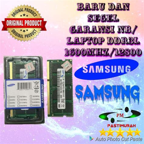 Jual Ram Laptop Nb Ddr3l 8gb 1600mhz Pc3l 12800 1 35v Samsung Original Shopee Indonesia