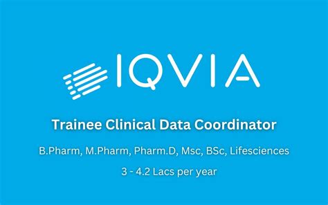 Freshers Clinical Data Coordinator Position At Iqvia