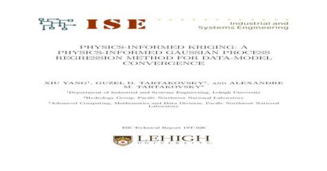 Pdf Physics Informed Kriging A Physics Informed Gaussian Dokumentips