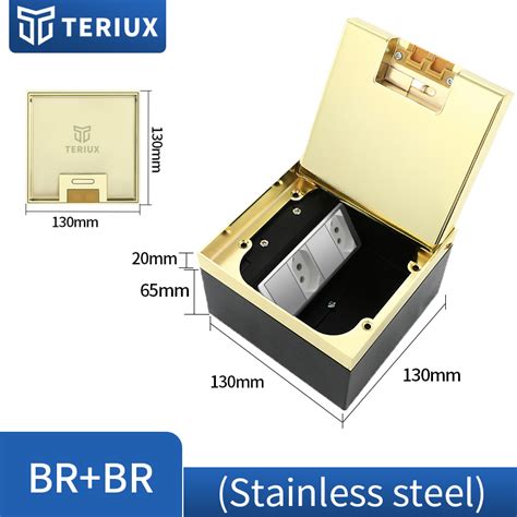 Customizable Floor Socket Box With Embedded Double Grandado