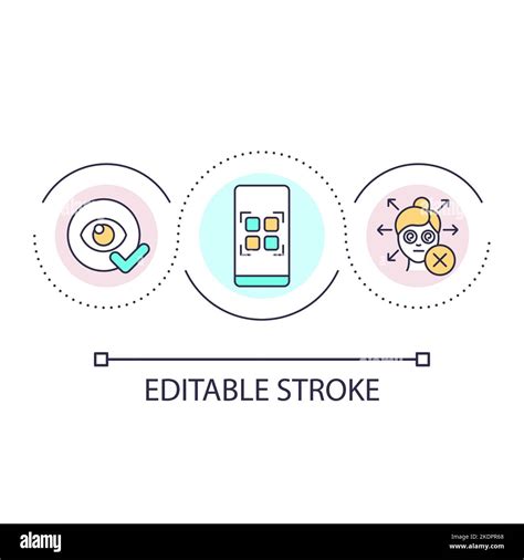 Minimalist Aesthetic Loop Concept Icon Stock Vector Image Art Alamy