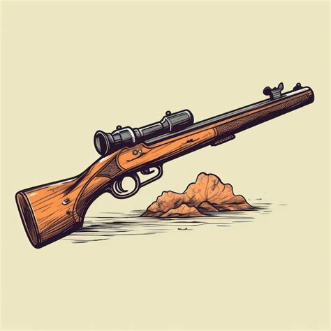 Premium Ai Image A Cartoon Illustration Of A Hunter