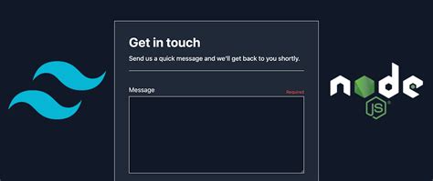 Tailwind Css Contact Form With A Nodejs Form Handler Part 1 Dev Community