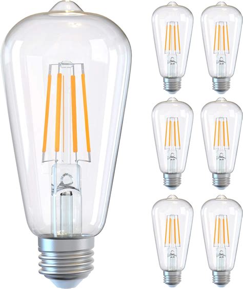 Dgo E27 Led Bulb Dimmable Vintage Edison Light Bulbs St64 Screw