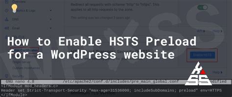 Enable Hsts Preload For A Wordpress Website Wpxss