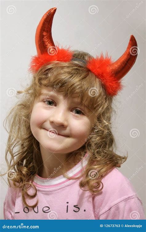 Cute Little Devil Stock Image Image Of Devil Little 12673763