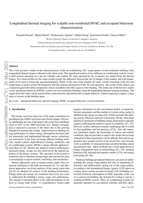 Pdf Longitudinal Thermal Imaging For Scalable Non Residential Hvac And Occupant Behaviour