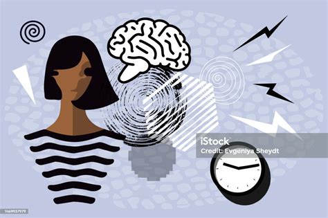 인간의 두뇌와 여성 시계와 추상적 인 모양을 가진 예술 콜라주 소셜 네트워킹 사업의 개념 교육에 대한 스톡 벡터 아트 및 기타 이미지 Istock