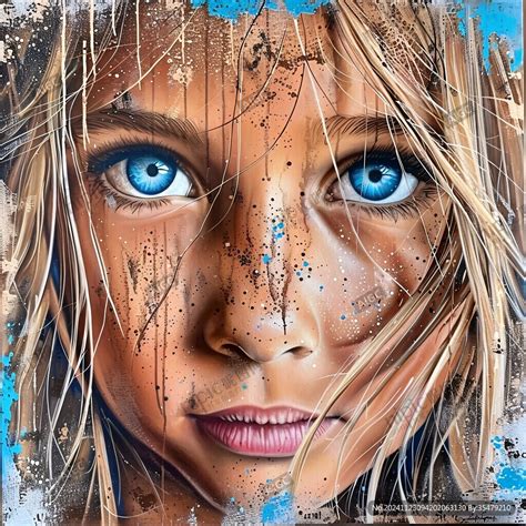 ai创作图3d效果女孩 写实人物插画 数字美女插画 数字艺术肖像 数字艺术女孩 创意民族女孩 创意少女素描 个性艺术画 另类艺术画 女孩无框画
