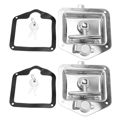 2 Pcs Truck Tool Box Latch Stainless Steel Toolbox T Handle Latch With