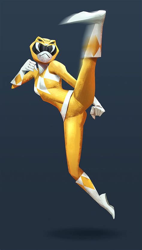 Yellow Ranger Power Rangers Power Rangers Art Ranger