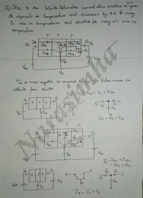 Summary Formula For Bjt Transistor For Npn And Pnp With Circuit Explain How It Work Wizedu