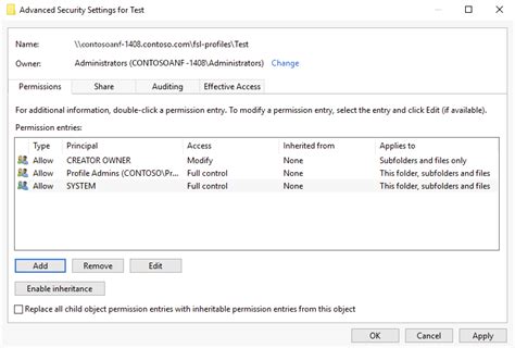 Configure Smb Storage Permissions Fslogix Microsoft Learn