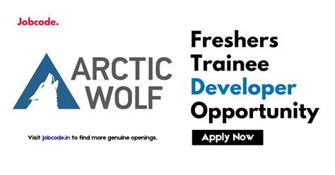 Join Arctic Wolf Build The Future Of As A Developer Jobcode