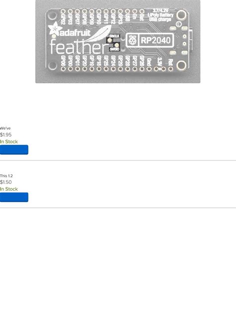 Introducing Adafruit Feather Rp2040 By Adafruit Industries Llc