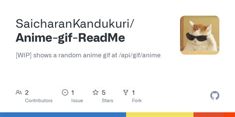 Github Saicharankandukurianime  Readme Wip Shows A Random Anime  At Apianime