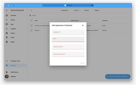 Update Add Application Credentials Dialog · Issue 13089 · Home Assistantfrontend · Github