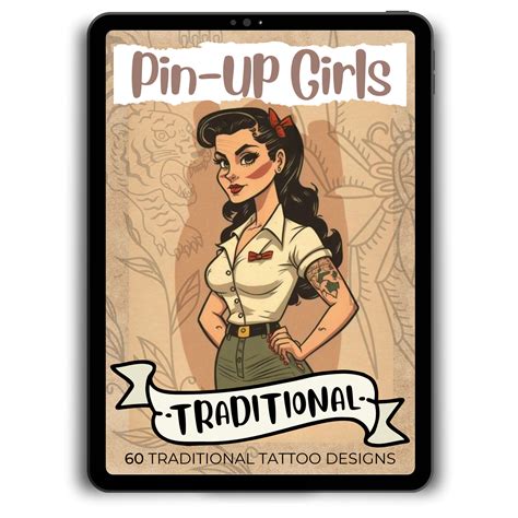 Traditional Tattoo Designs Pin Up Girls Tattoo Flash Sheet Pdf