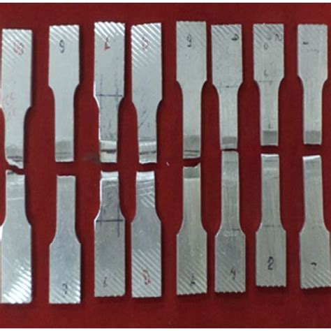B Tensile Specimen After Testing Download Scientific Diagram