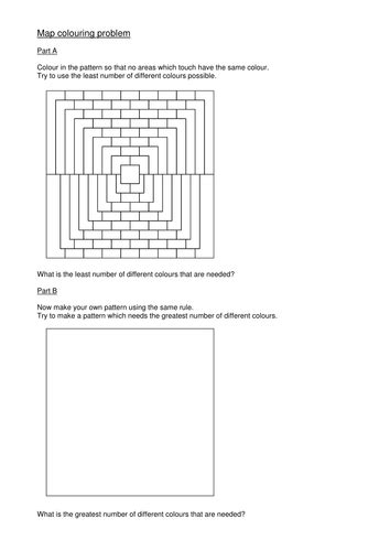 Four Colour Map Problem Teaching Resources