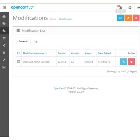 Opencart Admin Cron Job