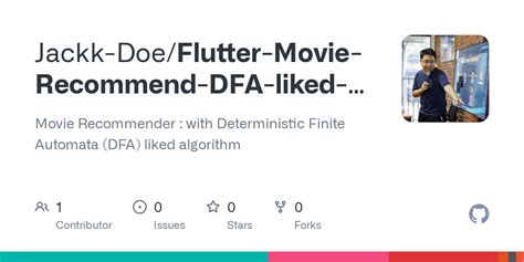 GitHub Jackk Doe Flutter Movie Recommend DFA Liked Algorithm Movie