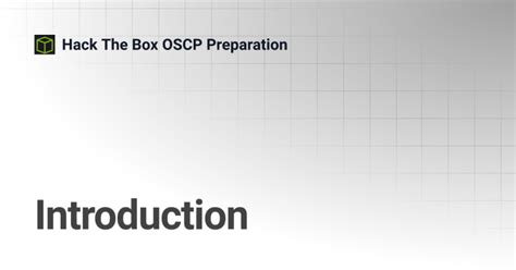 Introduction Hack The Box Oscp Preparation Nurur Rahman Kiron