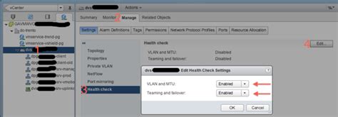 a real use case of vsphere distributed switch health check virtual to
