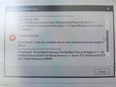 veristand deploy error ni community