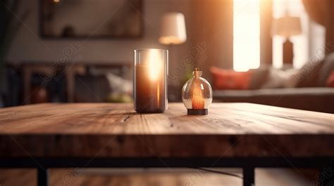 3d 렌더링 흐린 배경과 빈 나무 테이블이 있는 매혹적인 아늑한 거실 거실 배경 살다 배경 테이블 배경 이미지 Hd 거실 살다 테이블 배경 사진 무료 다운로드