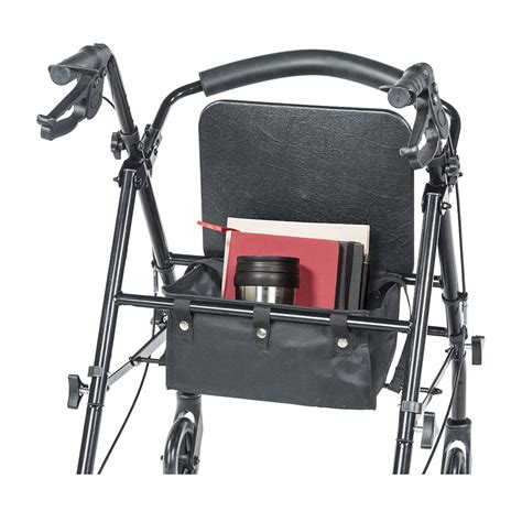 Travel Rollator Black Standard 4 Wheel Rollators Rollators Mobility Products Drive