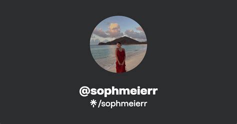 Sophmeierr Instagram Tiktok Linktree