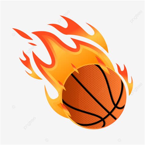 Bola De Fuego Basquete Png