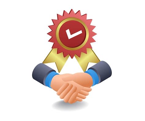 Premium Vector Cooperation Accepted Concept Flat Isometric 3d Illustration