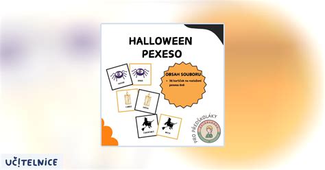 Halloween Pexeso Učitelnice Halloween Pexeso Učitelnice