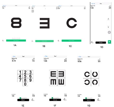 1a 1c Ipad Screen Showing Each Optotype At 10 Logmar 1d Iphone Download Scientific Diagram