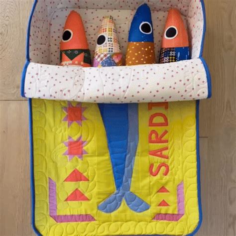 Sardine Pillow Pattern Template With Instruction