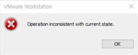 Fix “operation Inconsistent With Current State” Vmware Error