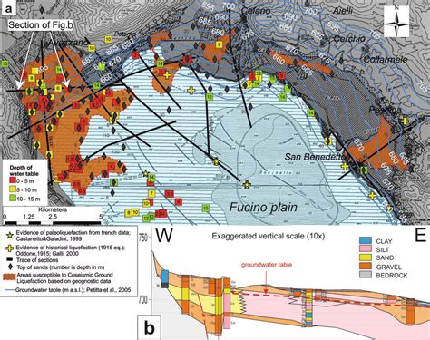 A Map Of Zones Potentially Susceptible To Liquefaction Based On