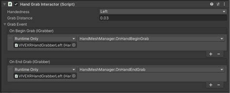 Unity Realistic Hand Interaction Beta Vive Openxr Developer