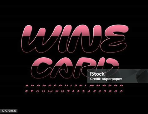 레스토랑 바 와이너리에 대한 벡터 템플릿 와인 카드 알파벳 문자 및 숫자 세트 0명에 대한 스톡 벡터 아트 및 기타 이미지 0명 개념 검은색 Istock