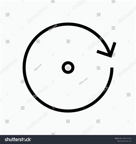 Rotate Icon Clockwise Arrow Symbol Stock Vector Royalty Free 2247377759 Shutterstock