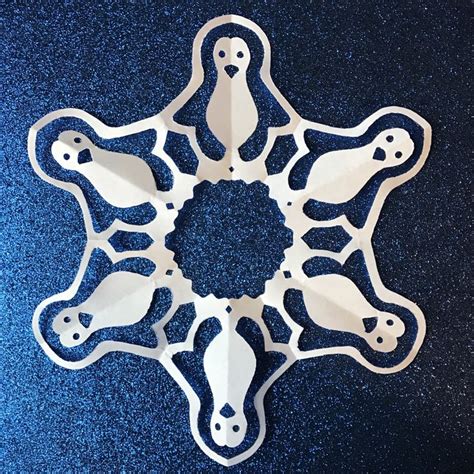 Best Paper Snowflake Patterns Images On Pinterest Paper Snowflake Template Paper